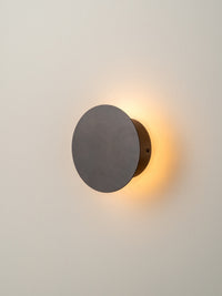 Santi - LED adjustable bronze disc wall light
