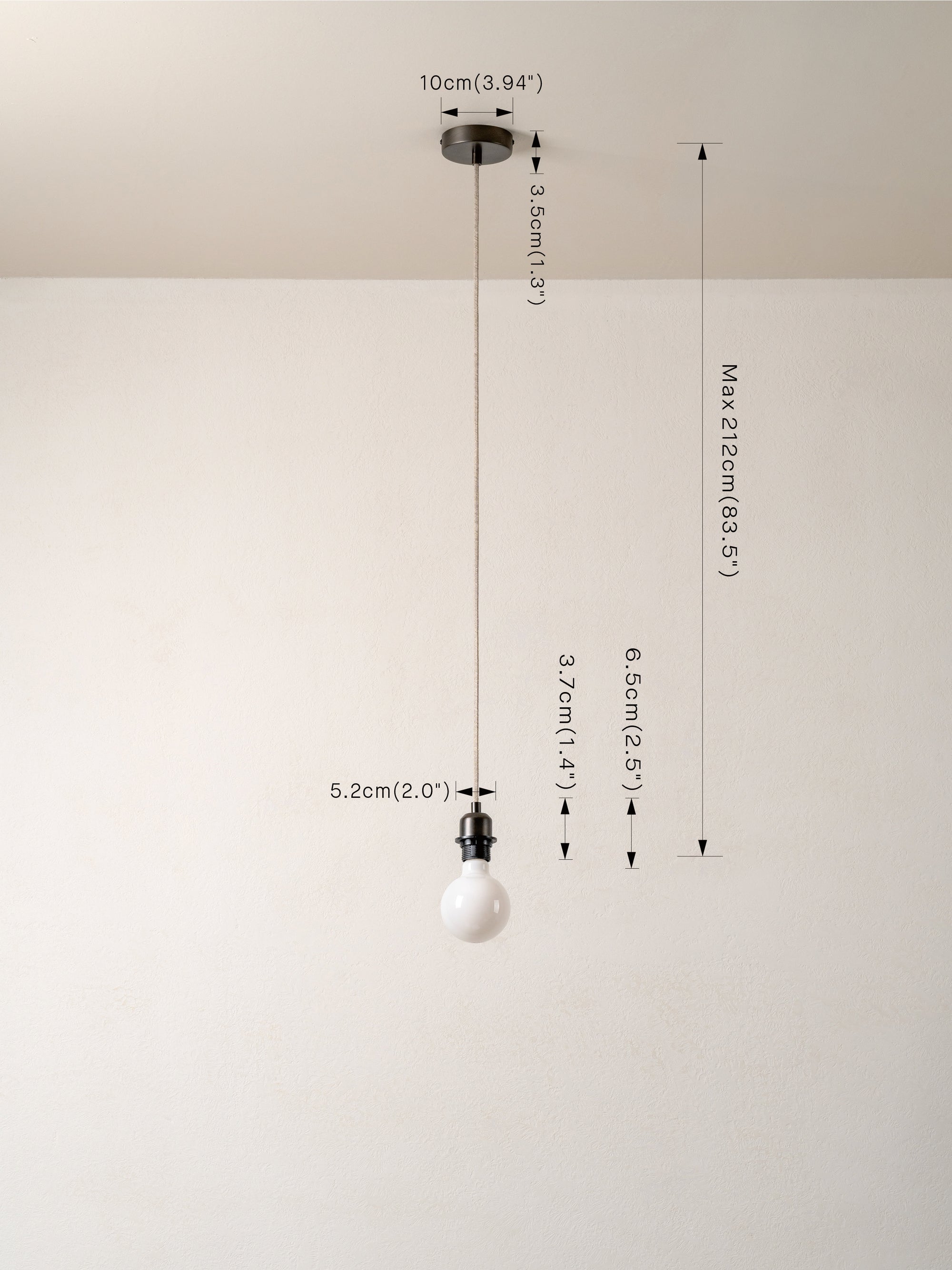 Capel - bronze drop cap lampholder kit