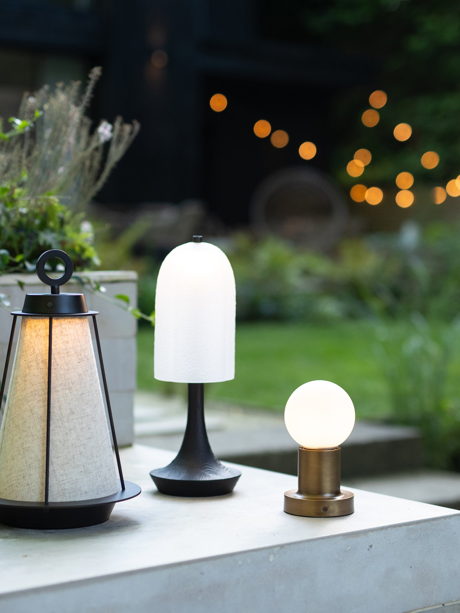 lights&lamps | Ember - charred wood rechargeable table lamp