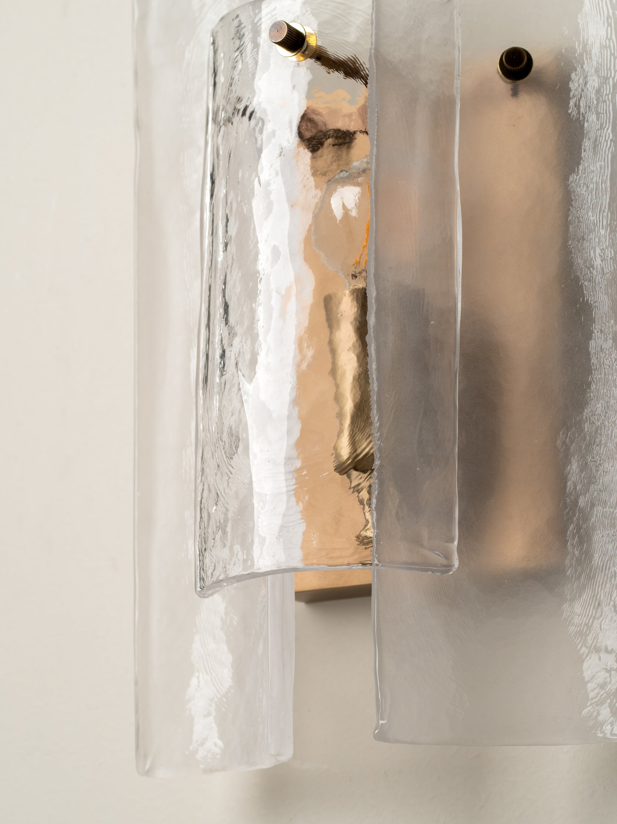 Pazo - layered textured glass wall light